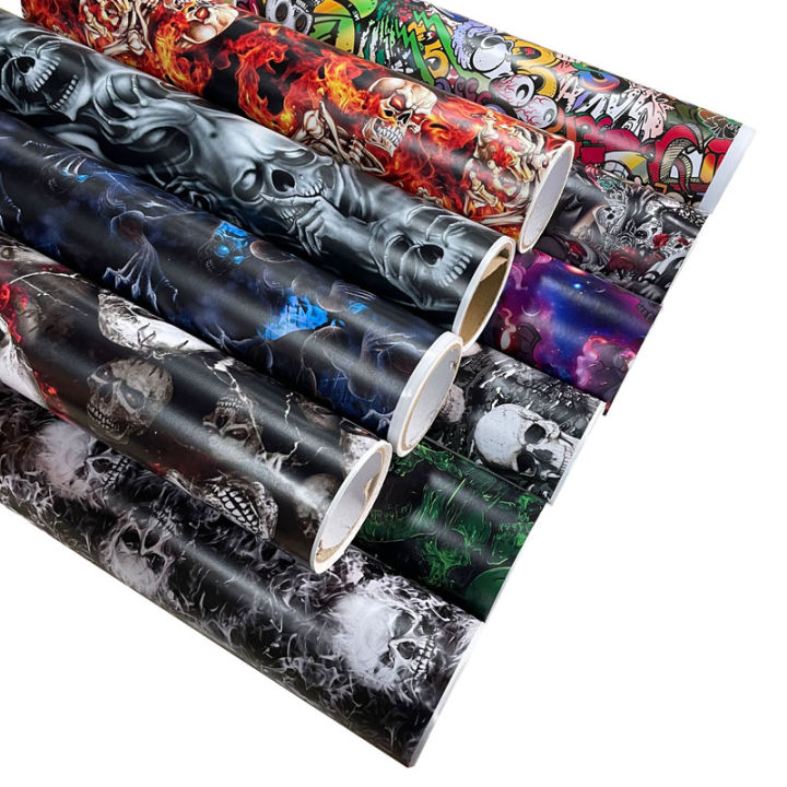 Premium Graffiti Skull Sticker Bomb Vinyl Wrap Film Roll Adhesive Decal ...