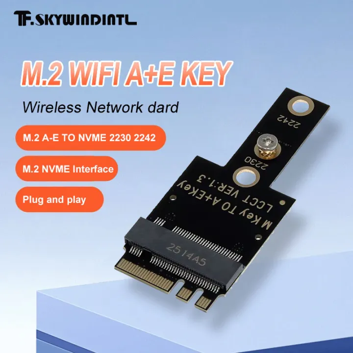 M.2 WiFi Wireless Network Card A+E Key Bit to 2230 2242 NVME Hard Drive ...