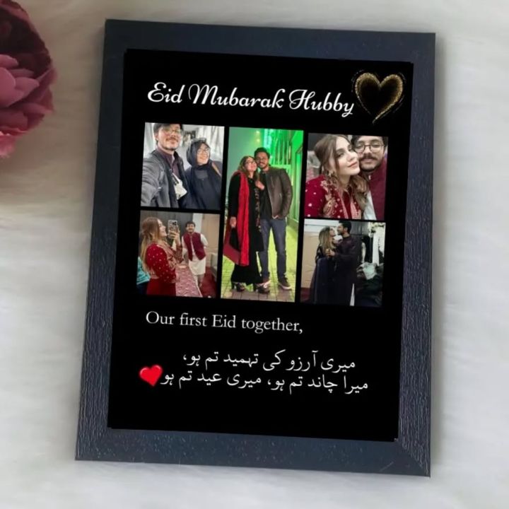 customized Birthday date calendar frame with pics and name print ...