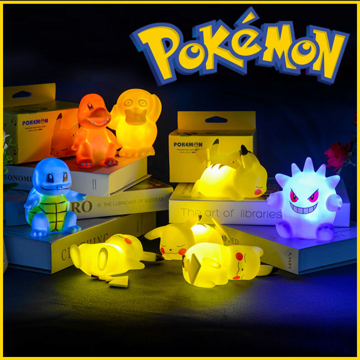 12cm Pokemon Pikachu Night Light Glowing Children Toy Pokemon Pikachu ...