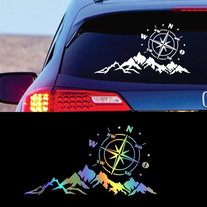 Compass Car Sticker For SUV Off-road RV Camper Vehicle Reflective ...