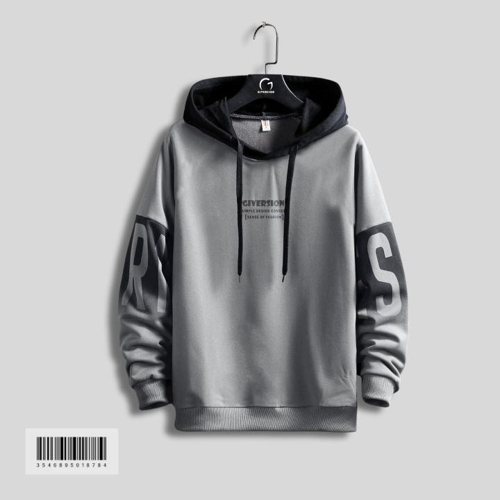 Stylish Casual Long Sleeve Hoodie For Men | Giversion | Daraz.com.bd