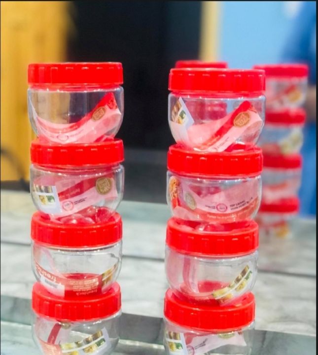 Masala Jars,Masala Barni,Airtight Round 4 in 1 Masala Boxes | Daraz.pk