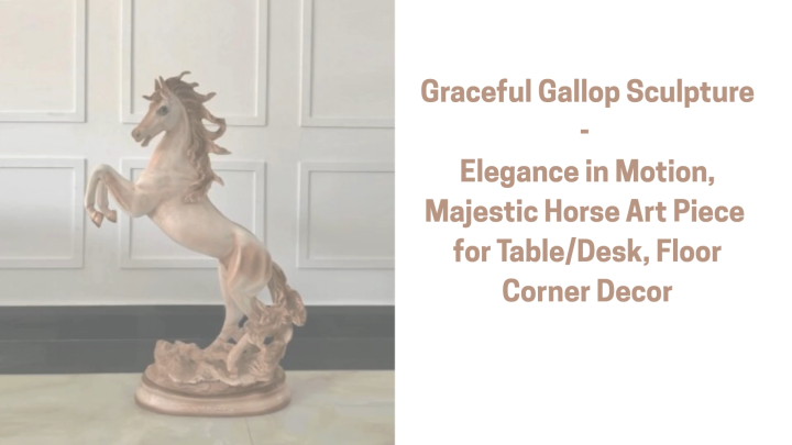 Graceful Gallop Sculpture - Elegance in Motion, Majestic Horse Art ...