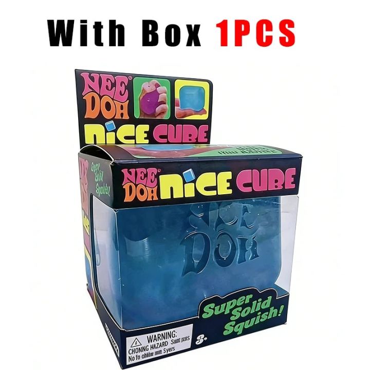 @Fashion Nee Doh Jellyfish and Cube Squeeze Toys Soft Jelly Sensory ...