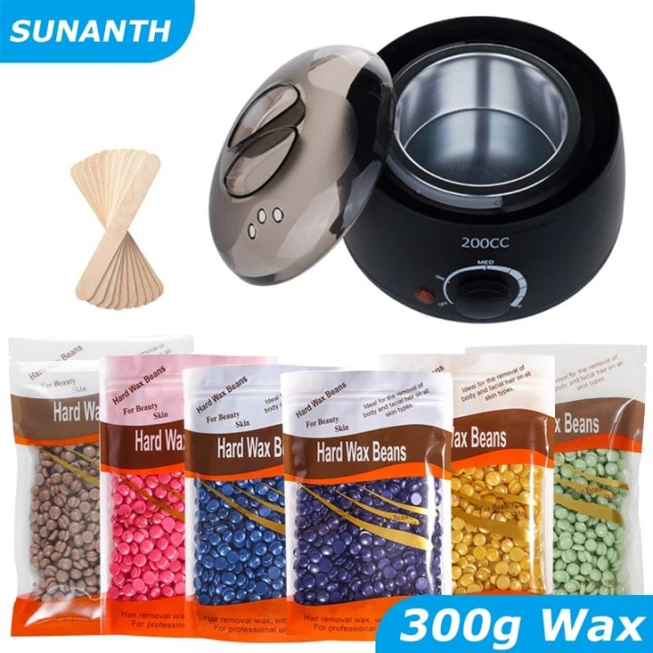 Wax Heater Kit for Hair Removal Wax Melting Machine with Waxing Beans ...