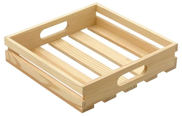 square Wooden Pallet Crates Unfinished Wood Trays Storage | Daraz.com.bd