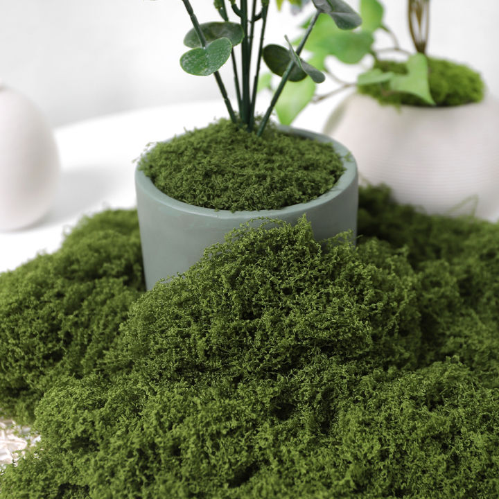 DIY Crafts Green Fake Moss - Faux Preserved Artificial Moss for Home ...