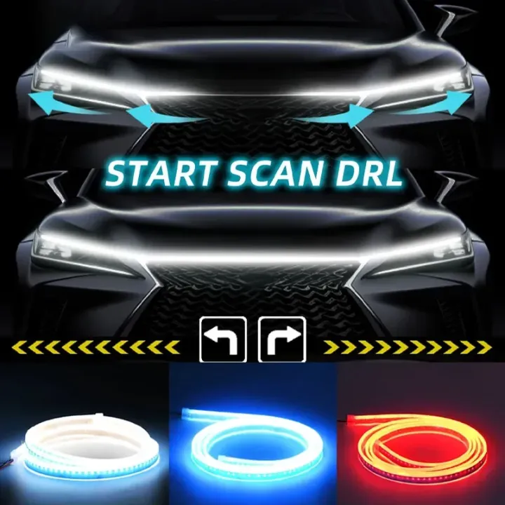 LED Car Hood Decorative Light Strip Start Scan Dynamic Ambient Light ...