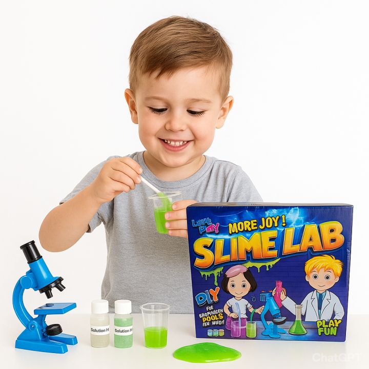 DIY Slime Lab Kit for Kids – Educational Science Experiment Set with ...
