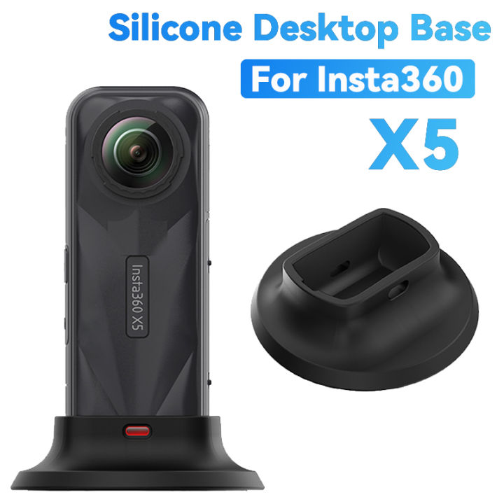 Car Silicone Desktop Base Holder For Insta360 X5 Fixed Desktop Stand ...