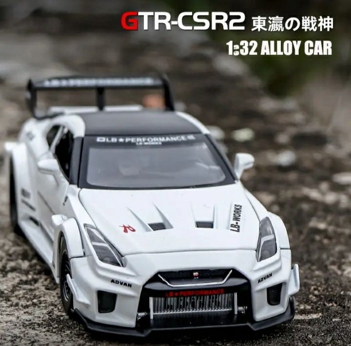 GTR CSR2 Simulation Car Model Metal Diecasts & Toy Vehicles Alloy ...