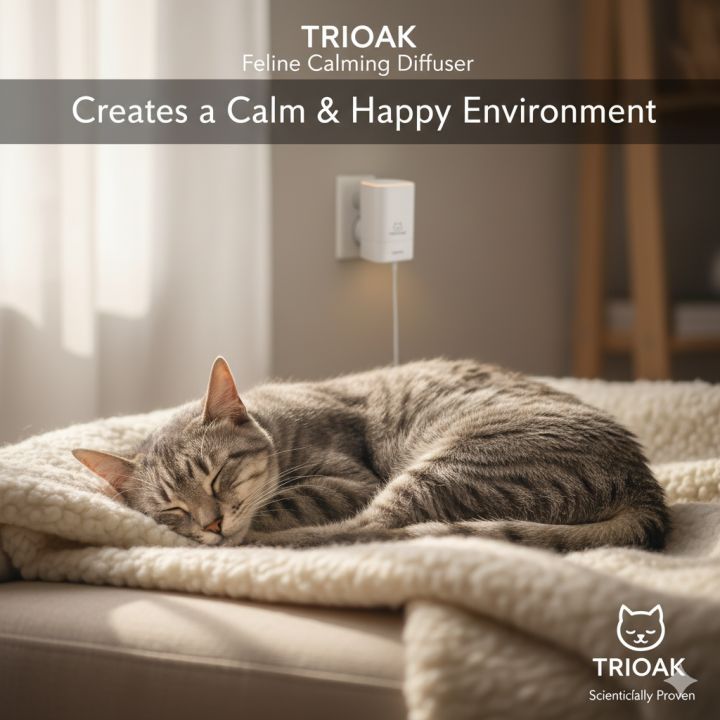 TRIOAK Purrfect Cat - Anxiety Aur Stress Dur Karne Wala Pheromone ...