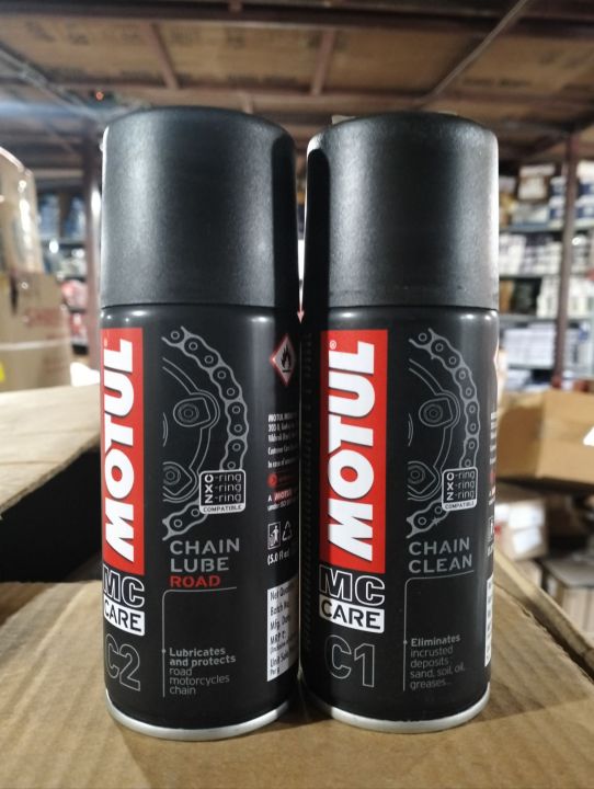 Motul Chain Lube(C2) 150ml and Chain Clean(C1) 150mlcombo | Daraz.com.np