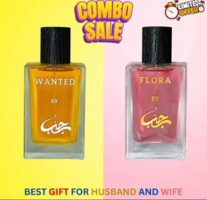 RAJAB BUTT PERFUME PACK OF TWO WANTED AND FLORA | Daraz.pk