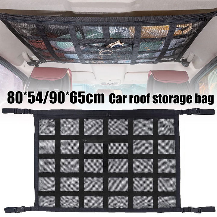 Car Ceiling Cargo Net Strong Load-Bearing Mesh Car Roof Storage ...