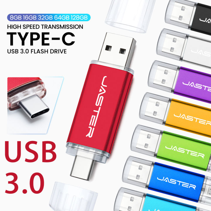 Type-C USB 3.0 High speed flash drive 2 IN 1 Pen Drive 128GB/64GB/32GB ...
