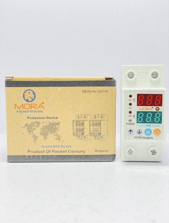 Adjustable Voltage & Ampere VA Protector 63A MORA | Daraz.pk