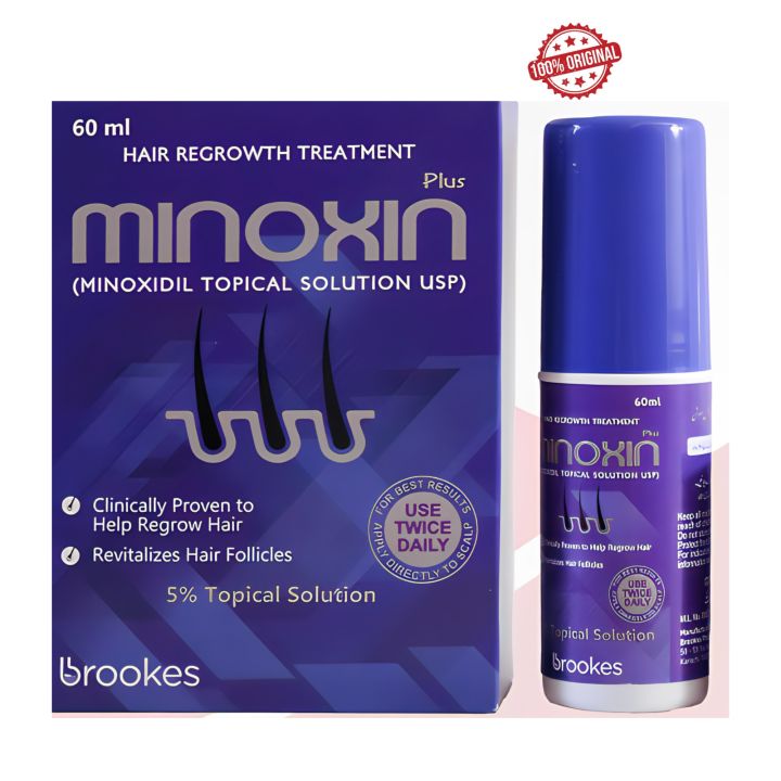 Minoxin Plus Hair Regrowth Treatment – Minoxidil 5% Topical Solution ...