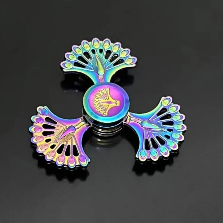 Metal Fingertip Gyroscope Rotator, Silent Bearing Hand Cranked Rotator ...