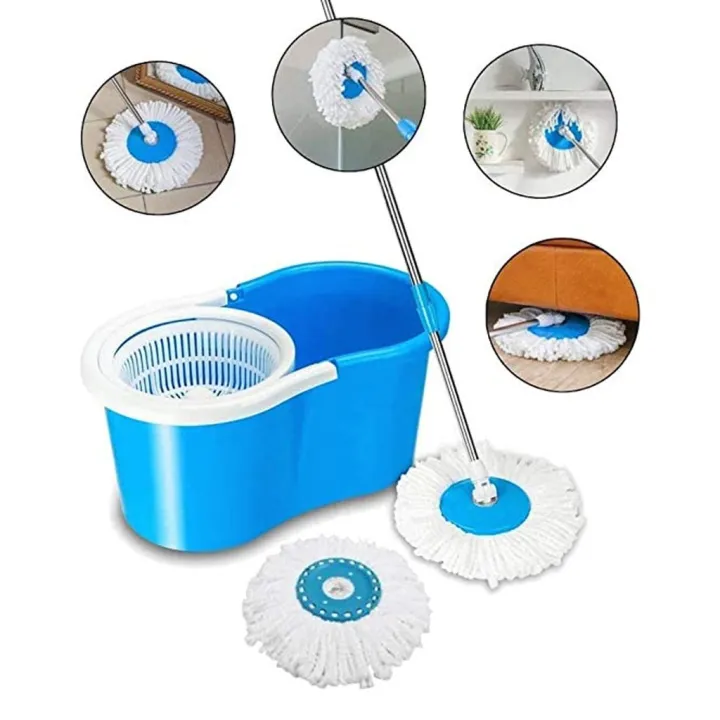 2 in 1 Spin Bucket Mop Plastic Tub | Daraz.pk