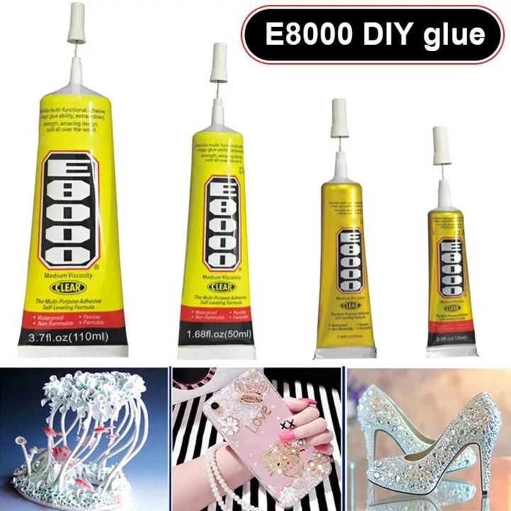 E8000 Glue (Pack of 6) Textile Paper Leather Zhanlida Epoxy Resin ...