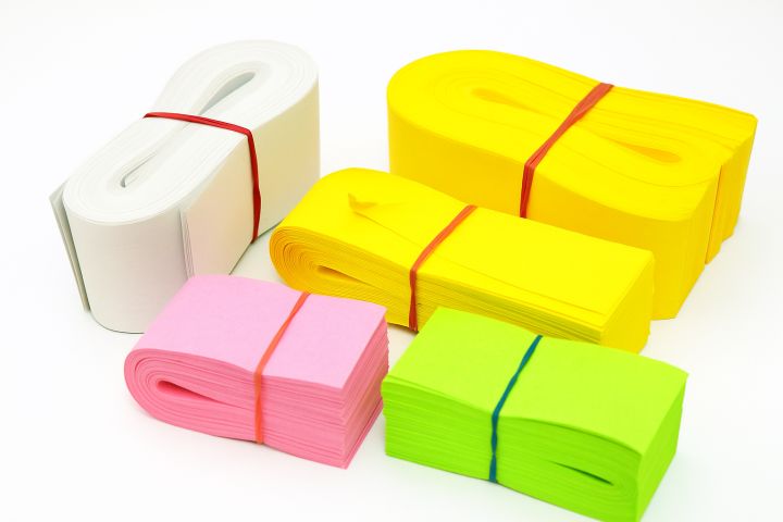 Multi-Color Receipt Paper Sheets , 2 to 4 Inch Wide, 12 Inch Long, For ...