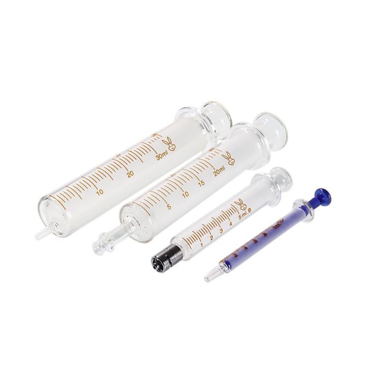 Glass Syringe 2ml 5ml 10ml 20ml Syringe Metal Needle Welding Oil ...