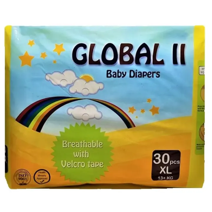 Global II Diapers 30 Pieces Pack (XL) | Daraz.lk