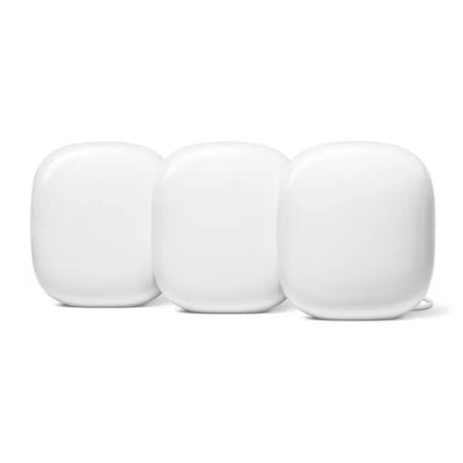 Google Nest Wifi Pro AXE5400 Wireless Tri-Band Gigabit Mesh System (3 ...