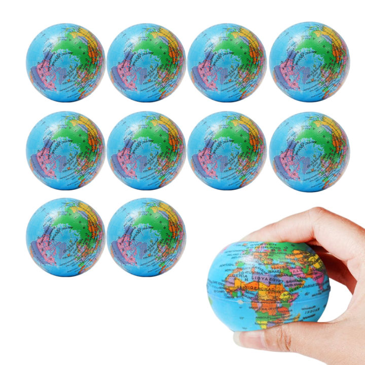 Mini foam earth extrusion toy Soft sponge earth world map ball world ...