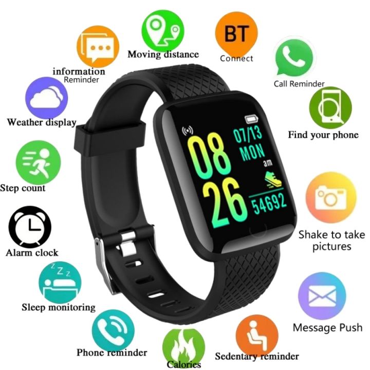 Smart Watch Sport Men Fitness Monitoring Woman Smartwatch Bluetooth ...