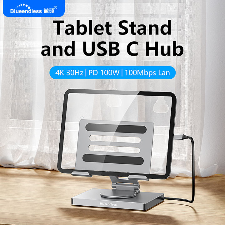 Blueendless USB 3.0 PD 100W Charger Hub Docking Station HDTV 4K RJ45 ...
