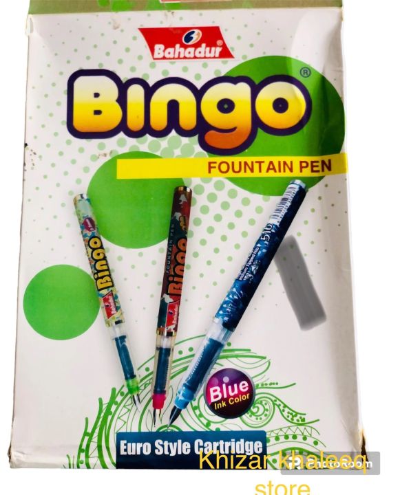 Pack of 2 Bahadur_Bingo Ink Pen With Free Blue Ink - Best Fountain Pen ...