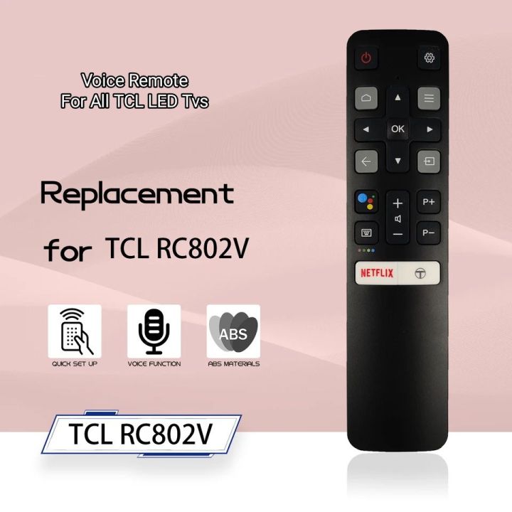 Voice Remote For TCL Led Lcd Tvs Bluetooth Voice Remote | Daraz.pk