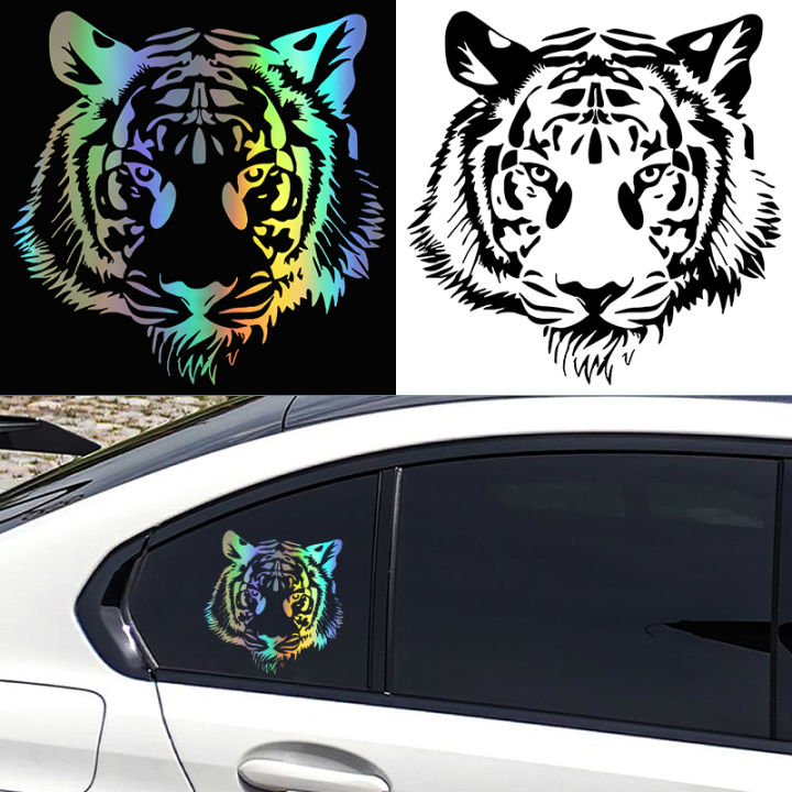 G217 20*20CM POWERFUL TIGER HEAD Personality Styling Car Sticker ...
