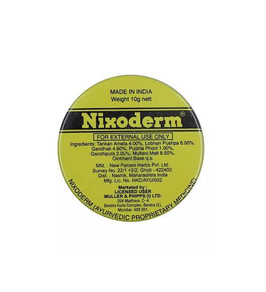 Nixoderm cream For Skin Problem (10g) Acne spots, water blisters, feet ...