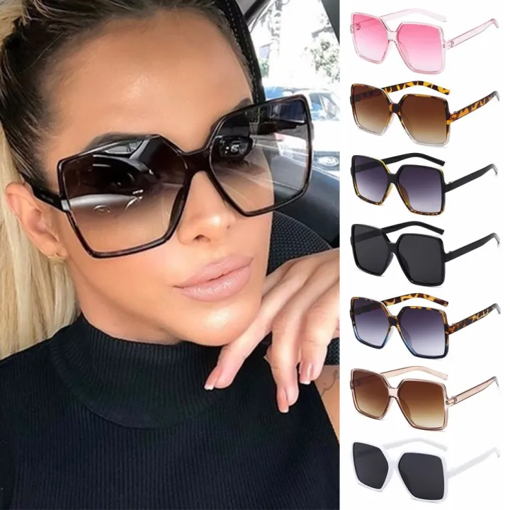 Oversized Square Sunglasses for Women and Men UV Protection Eyeglasses ...