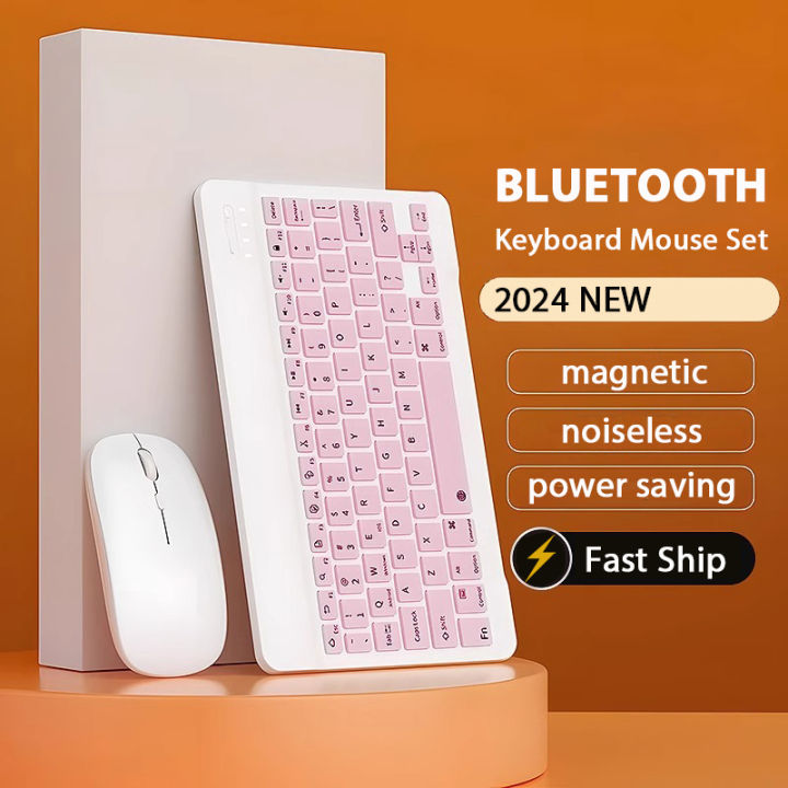 10 inch Magnetic Tablet Keyboard for iPad 2024 10.9 11 10.2 Bluetooth ...