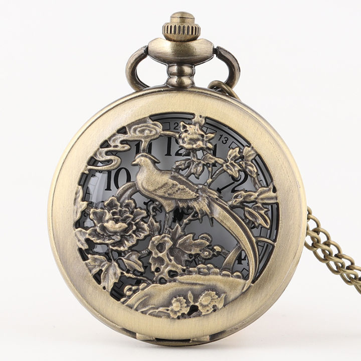 Bird Phoenix Standing on the Stone Chinese Style Retro Nostalgic Pocket ...