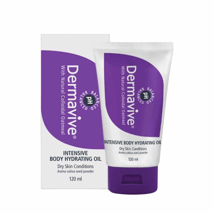 Dermavive Intensive Body Hydrating oil with natural colloidal oatmeal ...