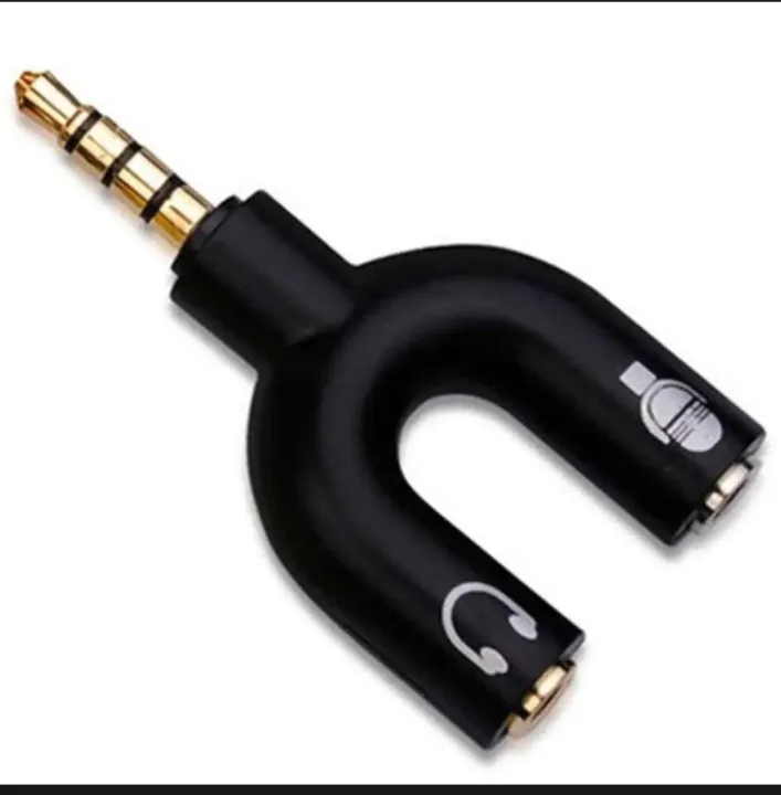 Y Shape 3.5mm Audio Jack To Headphone Microphone Splitter Converter ...