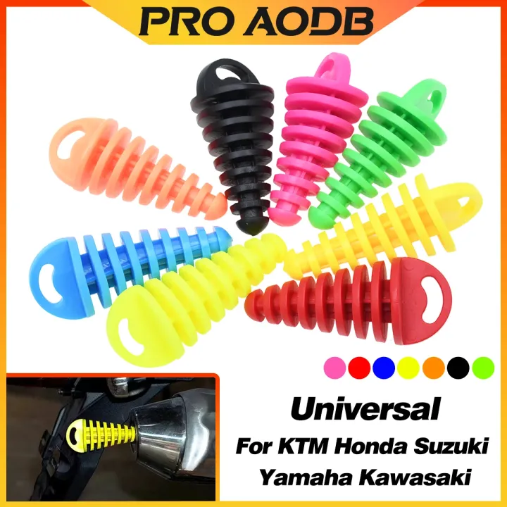 Motorcycle exhaust plug Tailpipe Air-bleeder Silencer Muffler Wash Pipe ...