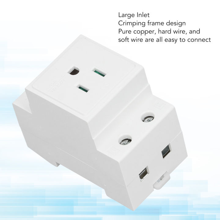 DIN Rail Power Socket DIN Rail Outlet DIN Rail Socket Built in ...