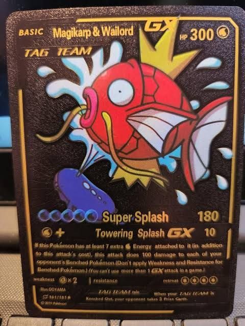 Mavin | Wailord And Magikarp GX - Pokemon Tag Team Black Foil Card ...