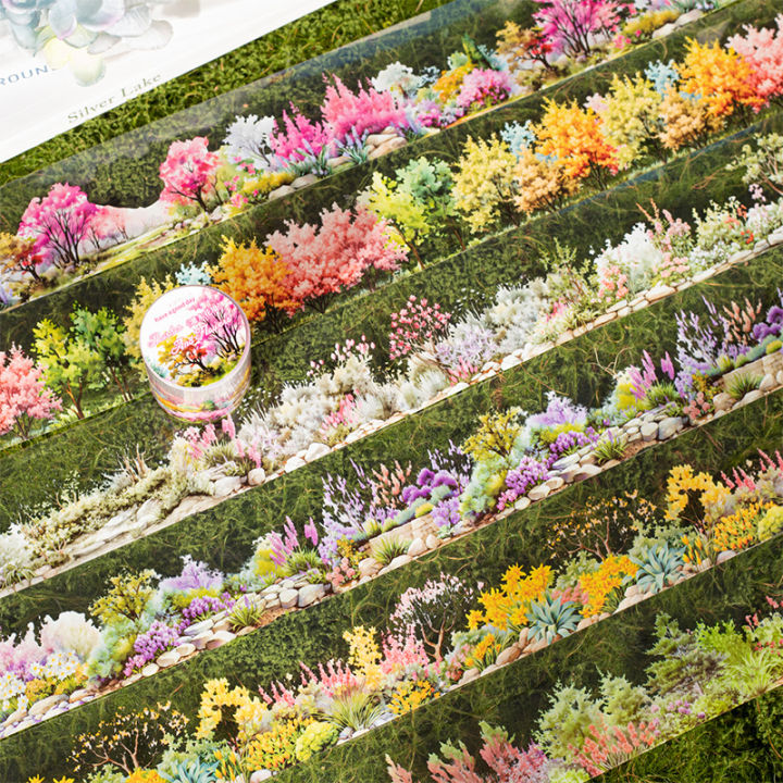 Mr. Paper, 200cm/roll, plant landscaping PET sticker tape, collage ...