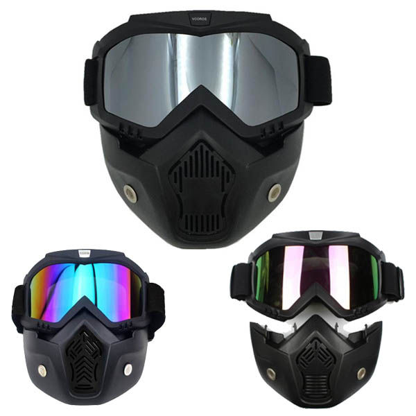 Beon Full Face Mask with detachable goggles and mouth filter. It goes ...