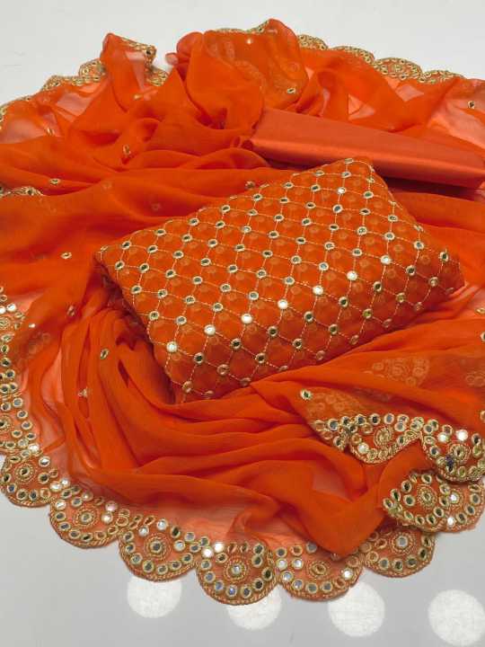 Women’s Fancy 3Pc Chiffon Suit | Heavy Sheesha Embroidery Dupatta ...