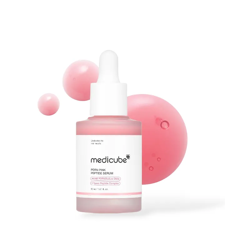 MEDICUBE PDRN Pink Peptide Serum – 30ml | Korean Skincare | Elasticity ...