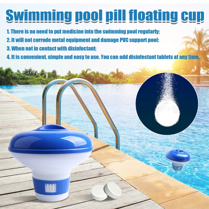 Swimming Pool Floating Chlorine Dispenser Disinfection Automatic ...